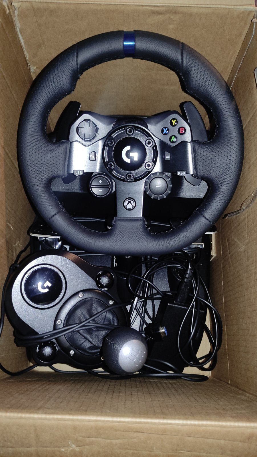 [Logitech G923 Trueforce + Logitech shifter] Xbox Steering Wheel with ...