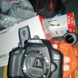 Canon DSLR Φωτογραφική Μηχανή EOS 2000D Crop Frame Kit (EF-S 18-55mm F3 ...