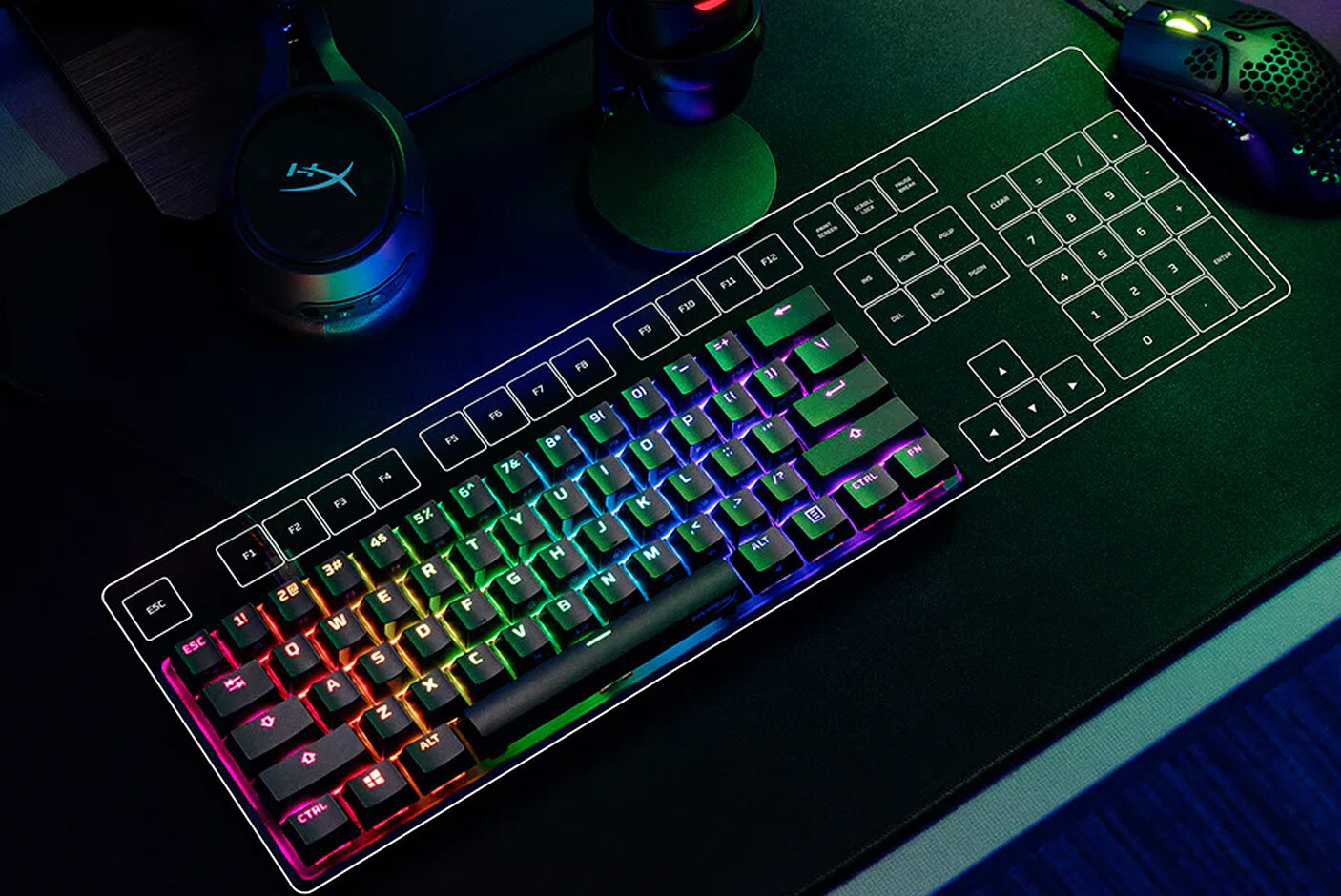HyperX 60 Alloy Origins Gaming Μηχανικό Πληκτρολόγιο 60% με HyperX Aqua ...
