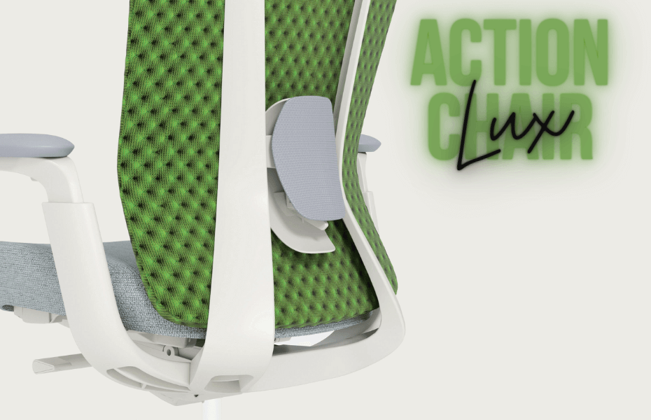 Καρέκλα Γραφείου με Ανάκλιση και Ρυθμιζόμενα Μπράτσα Action Chair Lux ...