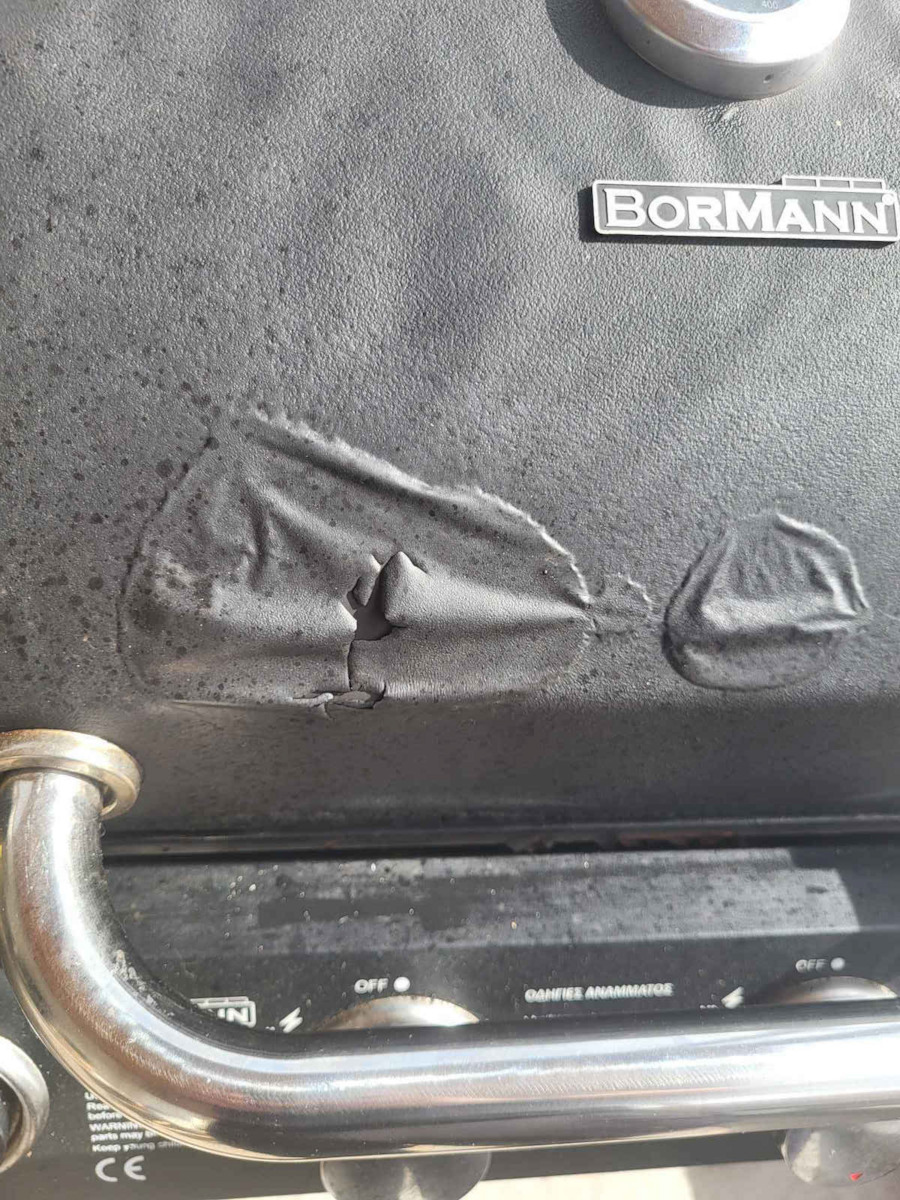 Bormann BBQ4100 Ψησταριά Υγραερίου Μαντεμένιας Σχάρας 69x45εκ. με 4 Εστίες 17.1kW και Πλαϊνό ...