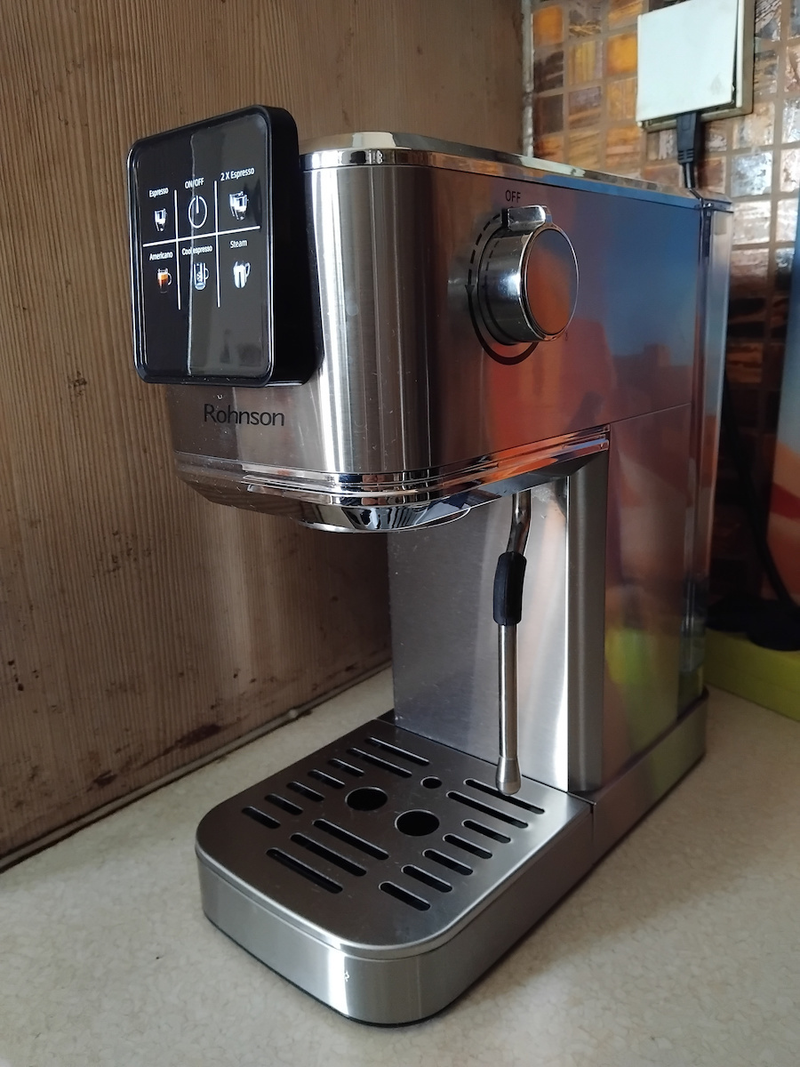 Rohnson Μηχανή Espresso 1350W Πίεσης 20bar Ασημί R-98016 | Skroutz.gr