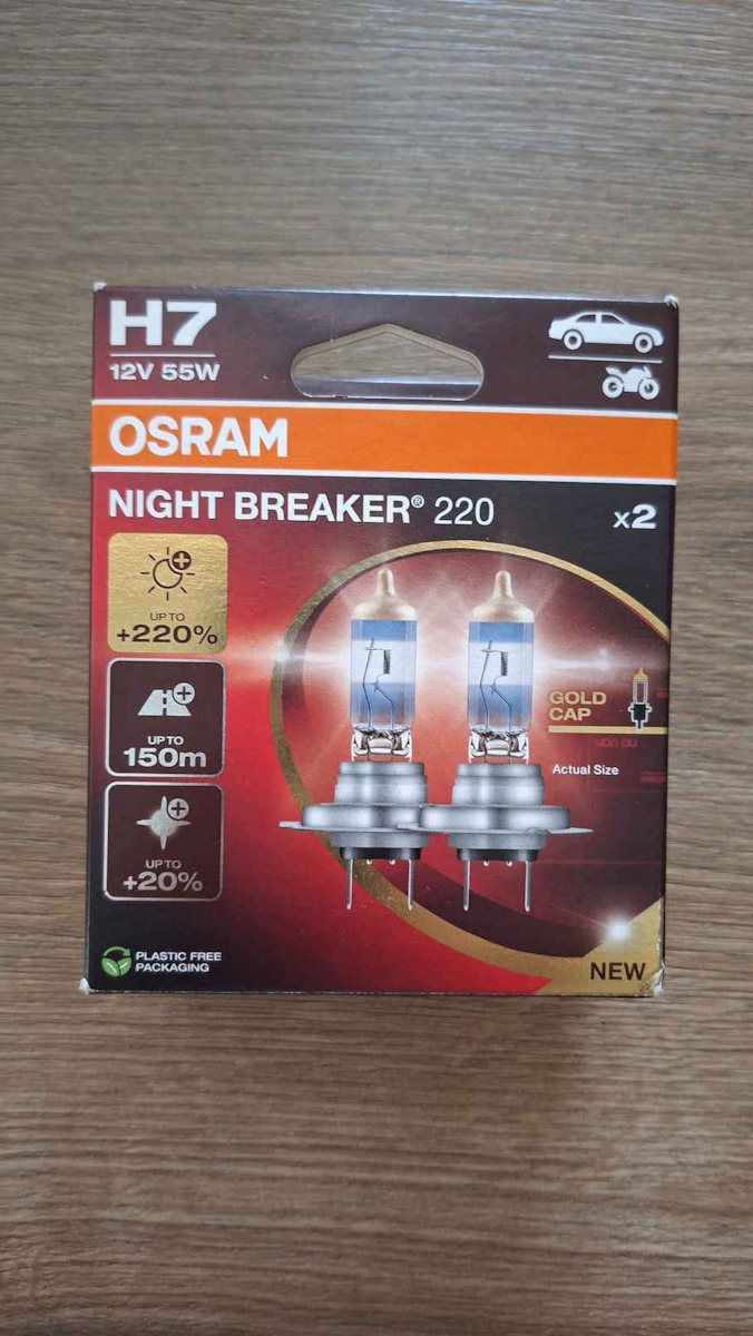 Osram Λάμπα Αυτοκινήτου Night Breaker H7 Αλογόνου Λευκό 12V 55W ...