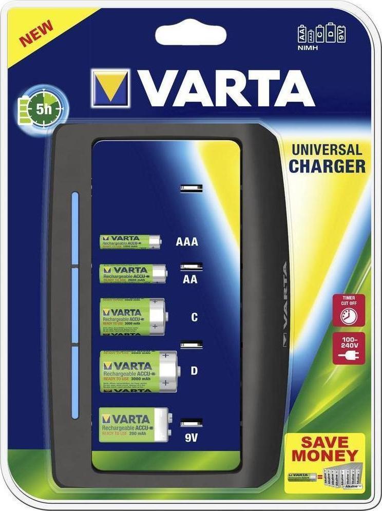 Varta Universal Charger 4 Μπαταριών Ni-MH Μεγέθους AA/AAA/9V/D | Skroutz.gr