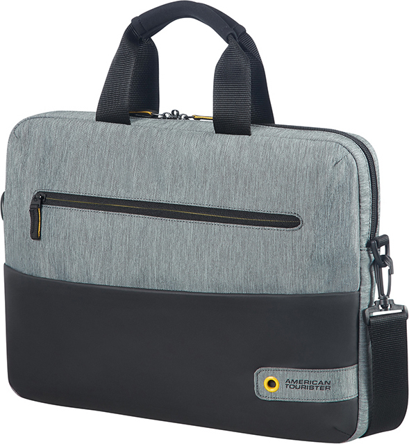 American Tourister City Drift Briefcase 14" Black/Blue | Skroutz.gr