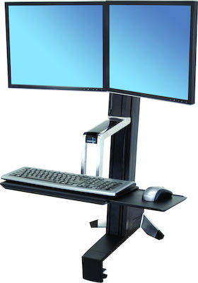 Ergotron WorkFit-S Dual Monitor Sit-Stand Workstation | Skroutz.gr