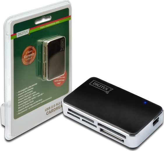 Digitus Card Reader USB 2.0 για SD/microSD/MemoryStick/xD (DA-70322-1 ...