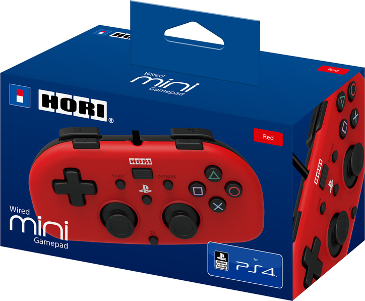 Hori Mini Ενσύρματο Gamepad για PS4 Κόκκινο | Skroutz.gr