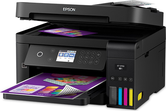 Epson WorkForce ET-3750 EcoTank AiO Supertank Έγχρωμο Πολυμηχάνημα ...