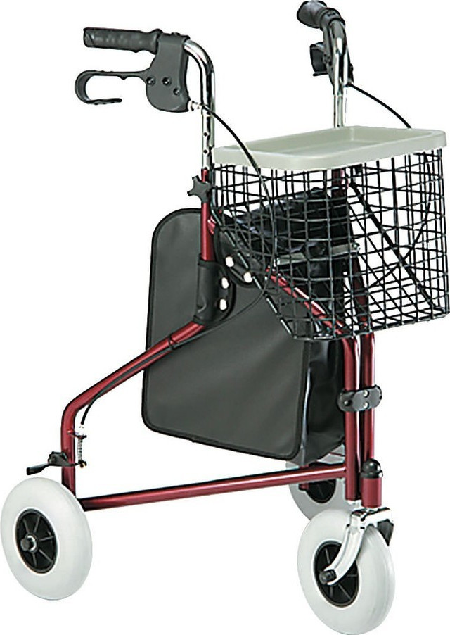 Mobiak Πτυσσόμενος Περιπατητήρας Rollator Κόκκινος 0808717 | Skroutz.gr