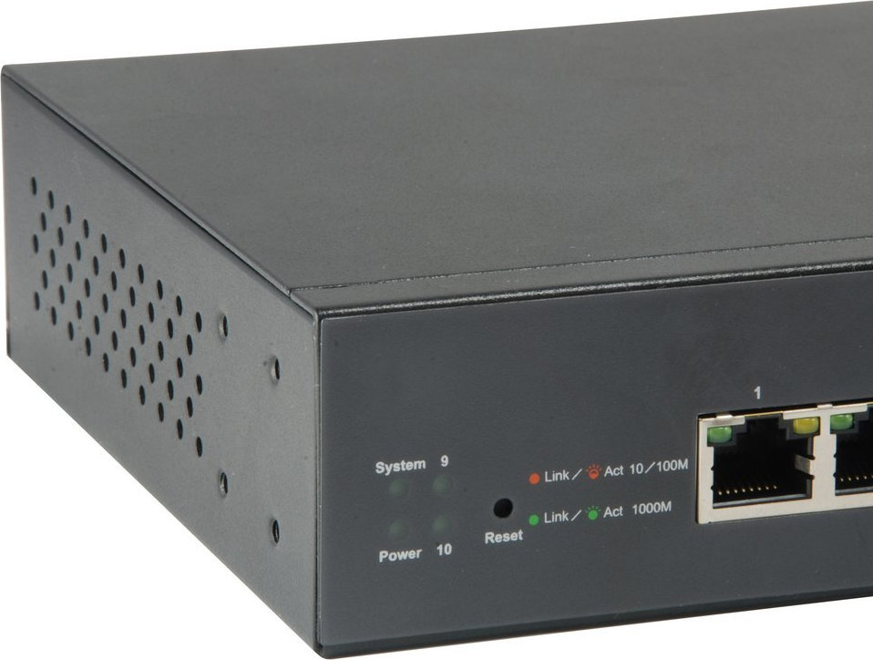 Level One Managed L3 Switch με 8 Θύρες Gigabit (1Gbps) Ethernet και 2 ...
