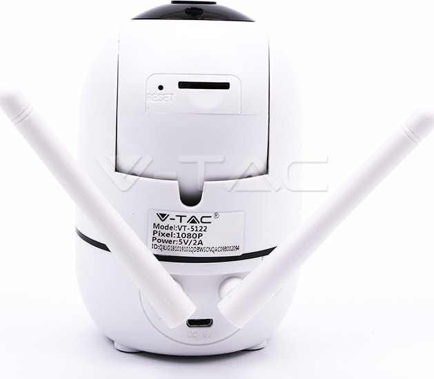 V-TAC VT-5122 IP Κάμερα Παρακολούθησης Wi-Fi 1080p Full HD με Αμφίδρομη ...
