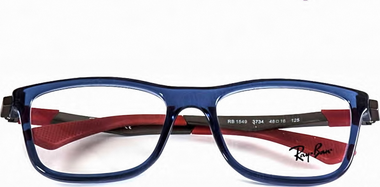 Ray Ban Παιδικός Κοκκάλινος Σκελετός Γυαλιών σε Μπλε Χρώμα RB1549 3734 ...