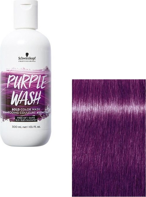 Schwarzkopf Bold Color Wash Purple Σαμπουάν για Διατήρηση Χρώματος για ...