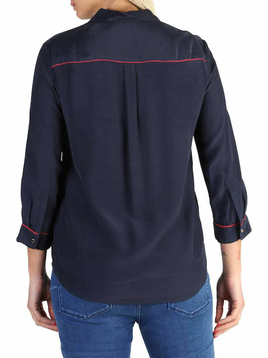 Tommy Hilfiger Γυναικεία Πουκαμίσα Navy Μπλε WW0WW20692-403 | Skroutz.gr