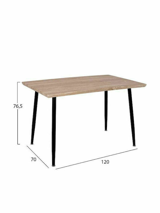 Τραπεζαρία 5τμχ Sonama / Μαύρο 120x70εκ. HM11024.02 | Skroutz.gr