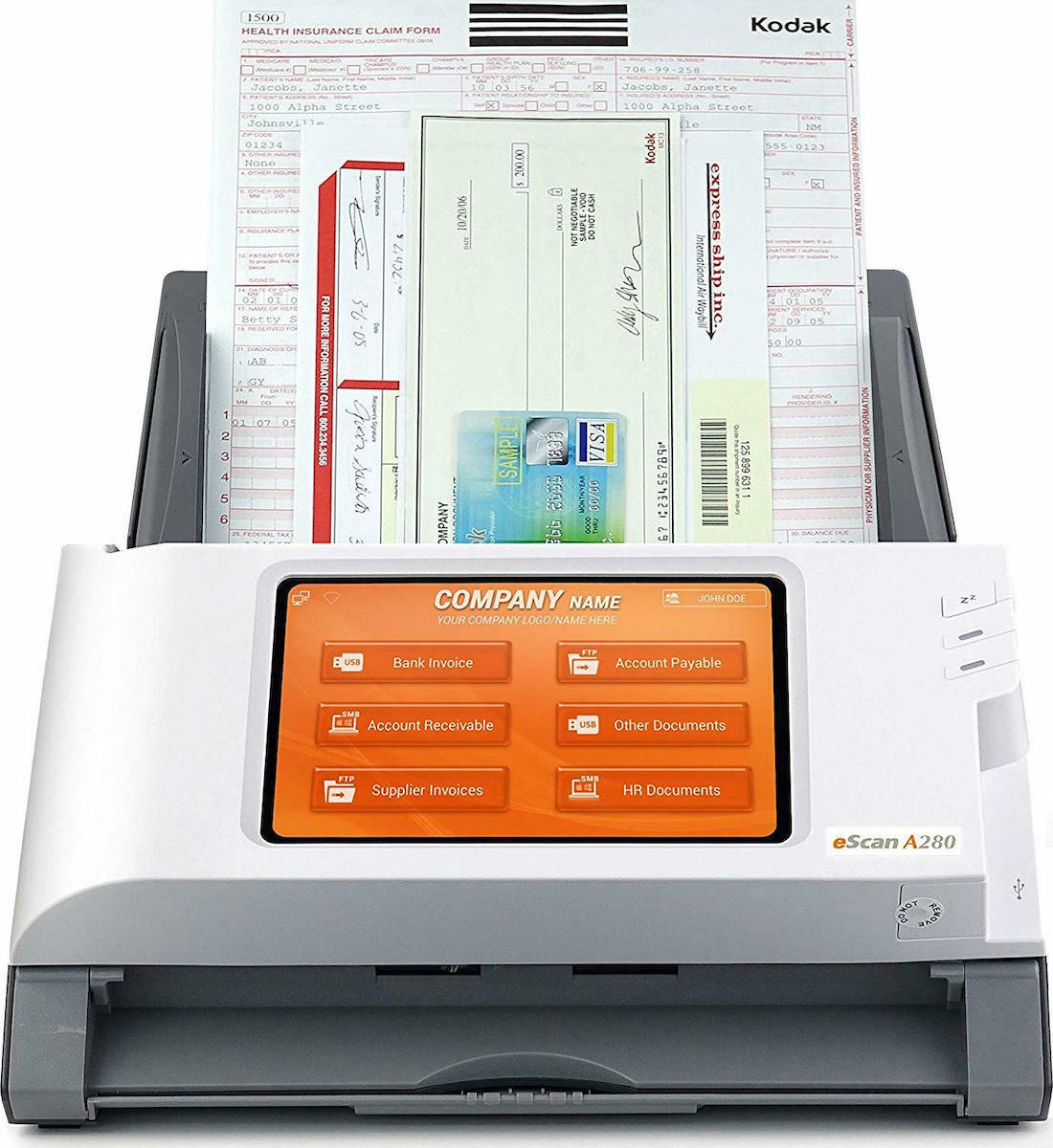 Plustek eScan A350 Enterprise Sheetfed Scanner A4 με WiFi | Skroutz.gr