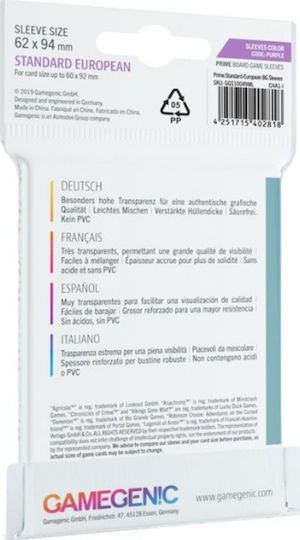Gamegenic Standard European Card Sleeves 1τμχ Sleeves 62x94mm 50τμχ ...