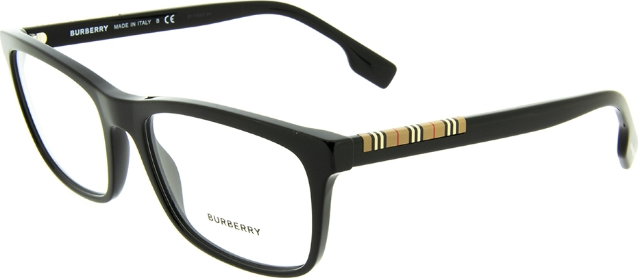 Burberry Elm Ανδρικός Κοκκάλινος Σκελετός Γυαλιών σε Μαύρο Χρώμα BE2334 ...