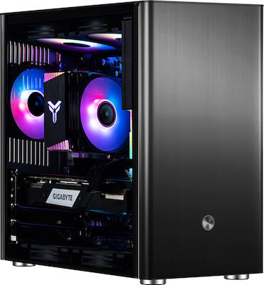 Jonsbo V9 Gaming Mini Tower Κουτί Υπολογιστή με Πλαϊνό Παράθυρο Μαύρο ...