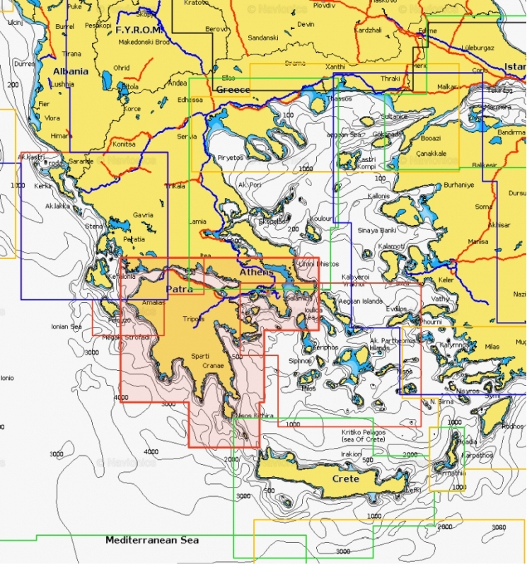 Navionics Χάρτες Navionics Gold Small PLUS 1 Βόρειο Ιόνιο MSD/DWL001 ...