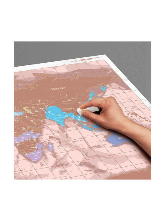 Luckies Scratch Map για Διακόσμηση Γραφείου 82.5x59.4x59.4εκ. | Skroutz.gr