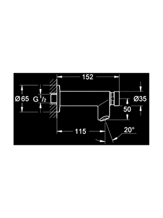 Grohe Euroeco 36266000 Εκροή Μπαταρίας Εντοιχισμού Νιπτήρα Ασημί ...