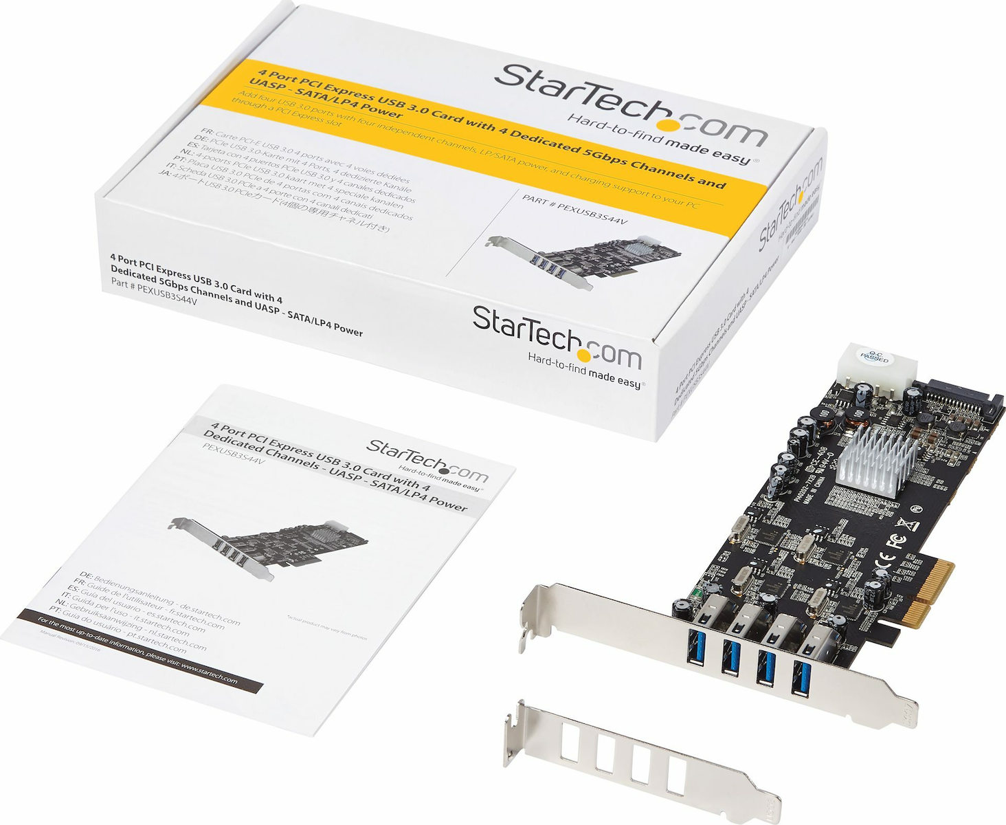 StarTech Κάρτα PCIe σε 4 θύρες USB 3.0 (PEXUSB3S44V) | Skroutz.gr
