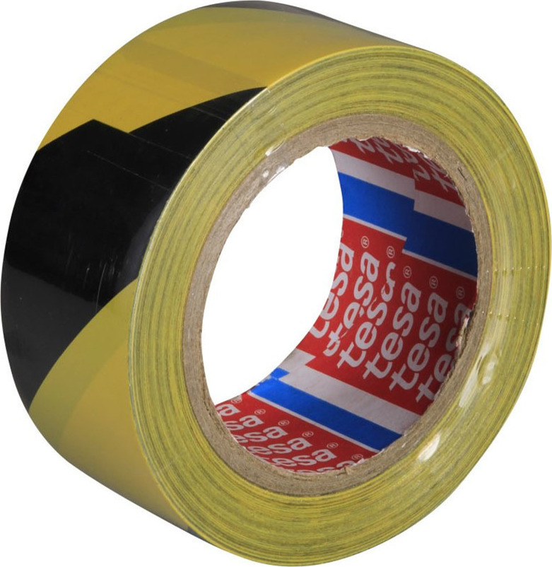 Tesa 60760 Αυτοκόλλητη Ταινία Σήμανσης Μαύρη/Κίτρινη Μήκους 33μ ...