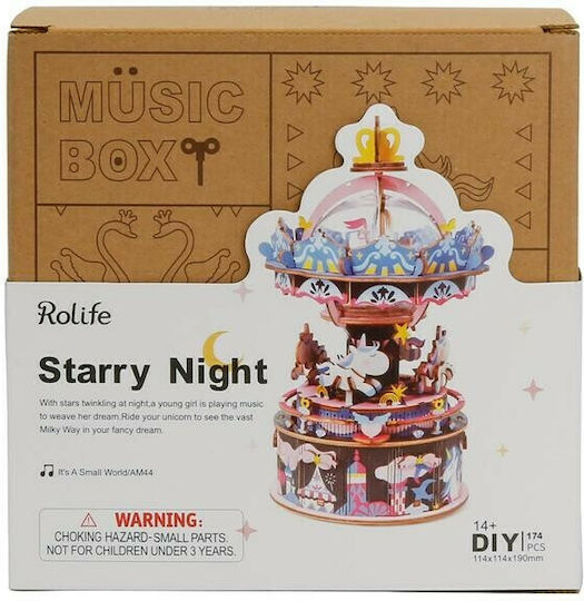 Robotime Holz-Bauspielzeug Starry Night für Kinder ab 13+ Jahre Jahren ...