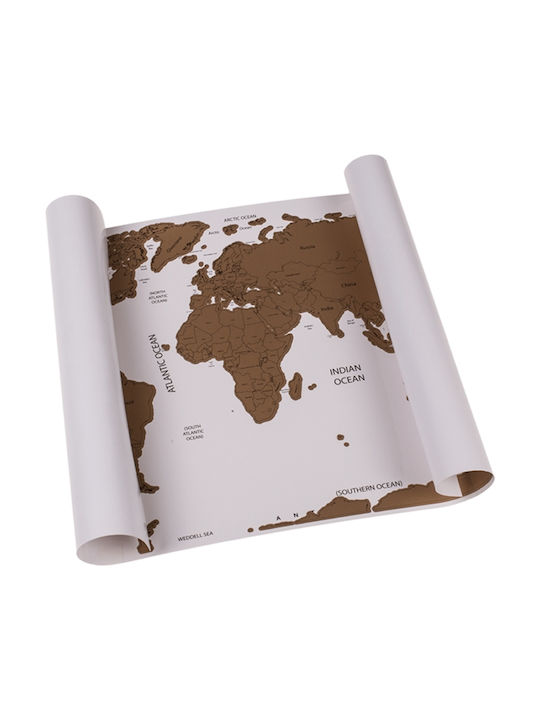 Out of the Blue Scratch World Map Scratch Map για Διακόσμηση Γραφείου ...