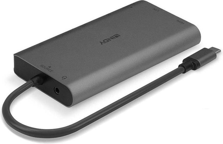 Lindy USB-C Docking Station με HDMI/DisplayPort 4K PD Ethernet και ...