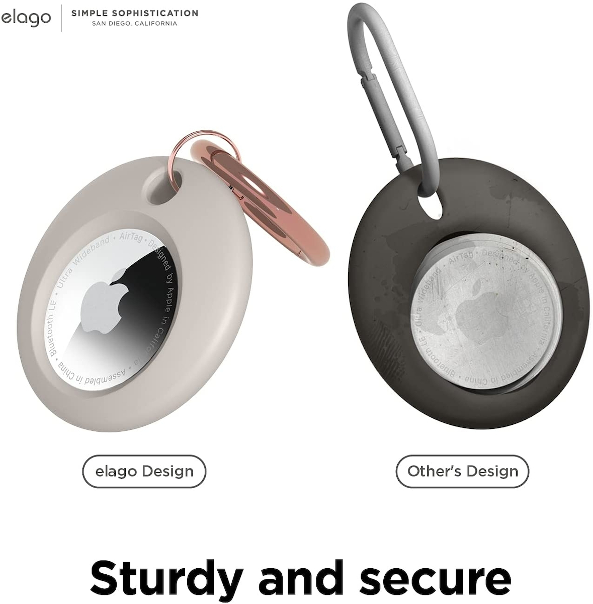 Elago Basic Θήκη Μπρελόκ Σιλικόνης για AirTag Stone | Skroutz.gr