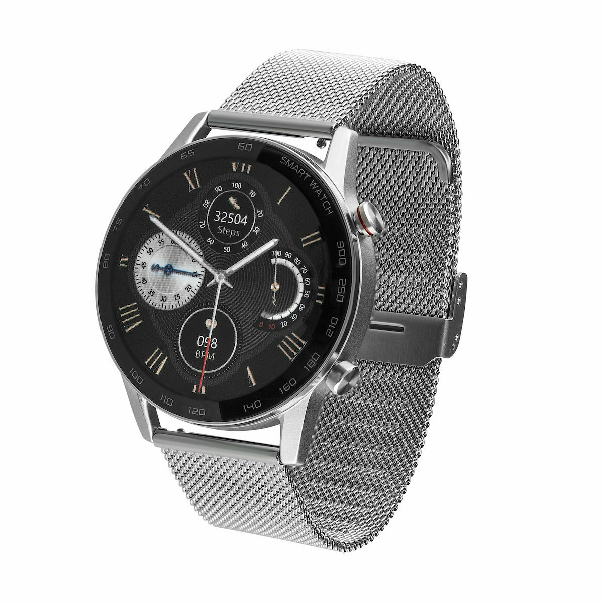Slazenger SL.07.6418 Stainless Steel 44mm Smartwatch με Παλμογράφο ...