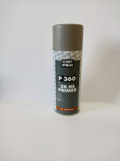 HB Body Σπρέι Αστάρι P360 2K HS Filling Primer Υψηλής Θερμοκρασίας με Μεταλλικό Εφέ Γκρι 400ml ...