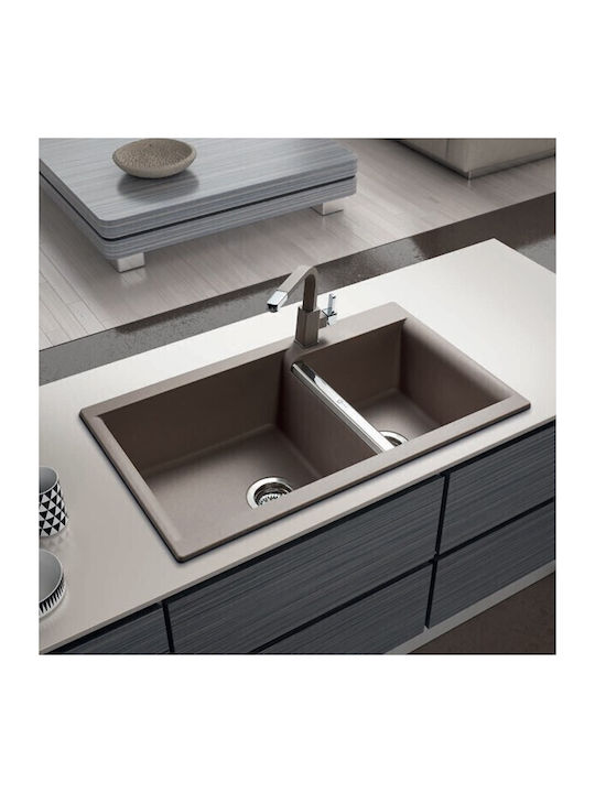 Carron Phoenix 4205 Ένθετος Νεροχύτης από Συνθετικό Γρανίτη Μ86xΠ51cm ...