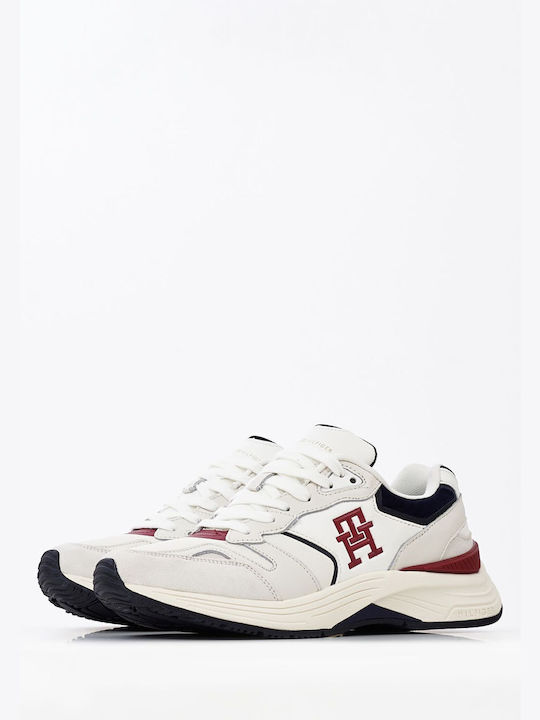 Tommy Hilfiger Modern Preppy Runner Γυναικεία Chunky Sneakers Λευκά ...