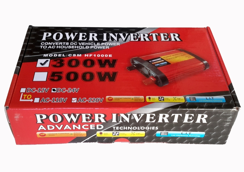 Doxin CMS-HF300E Inverter Τροποποιημένου Ημιτόνου 300W 24V Μονοφασικό ...