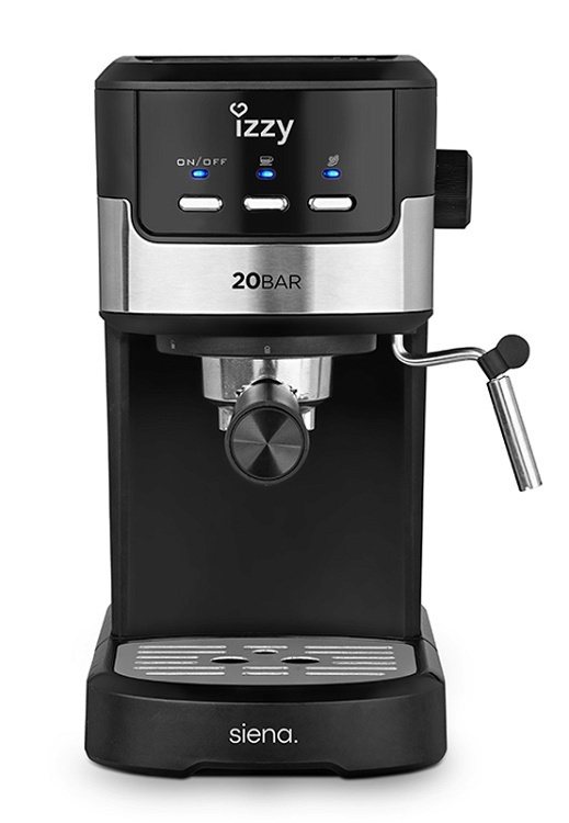 Izzy Siena IZ-6010 Αυτόματη Μηχανή Espresso 1100W Πίεσης 20bar Μαύρη ...