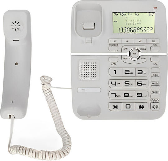 KX-T2028CID Ενσύρματο Τηλέφωνο Γραφείου Λευκό | Skroutz.gr
