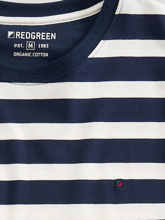 Redgreen 152012304 Ανδρικό T-shirt Μπλε με Ρίγες | Skroutz.gr