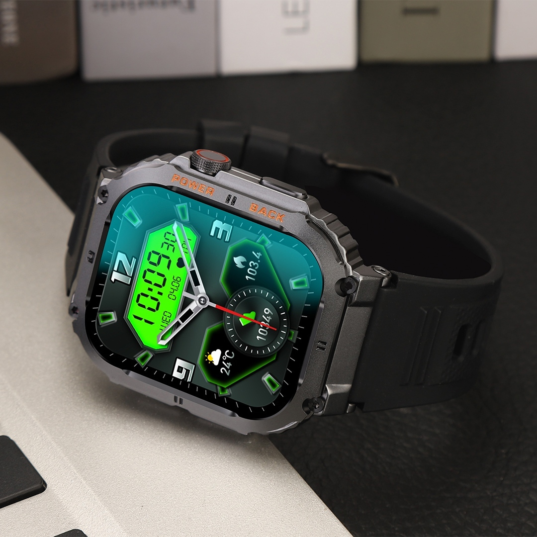 Aoke K57 Pro Smartwatch με Παλμογράφο (Μαύρο) | Skroutz.gr