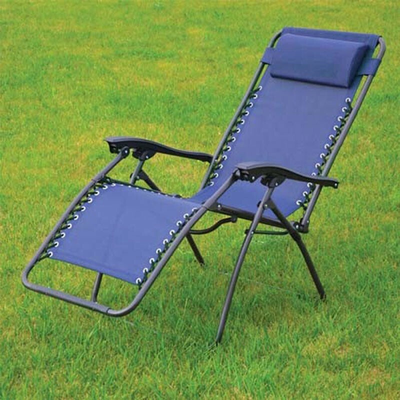 Klikareto Comfort Ξαπλώστρα-Πολυθρόνα Παραλίας Μπλε 178x65x110εκ. 100-00538 | Skroutz.gr