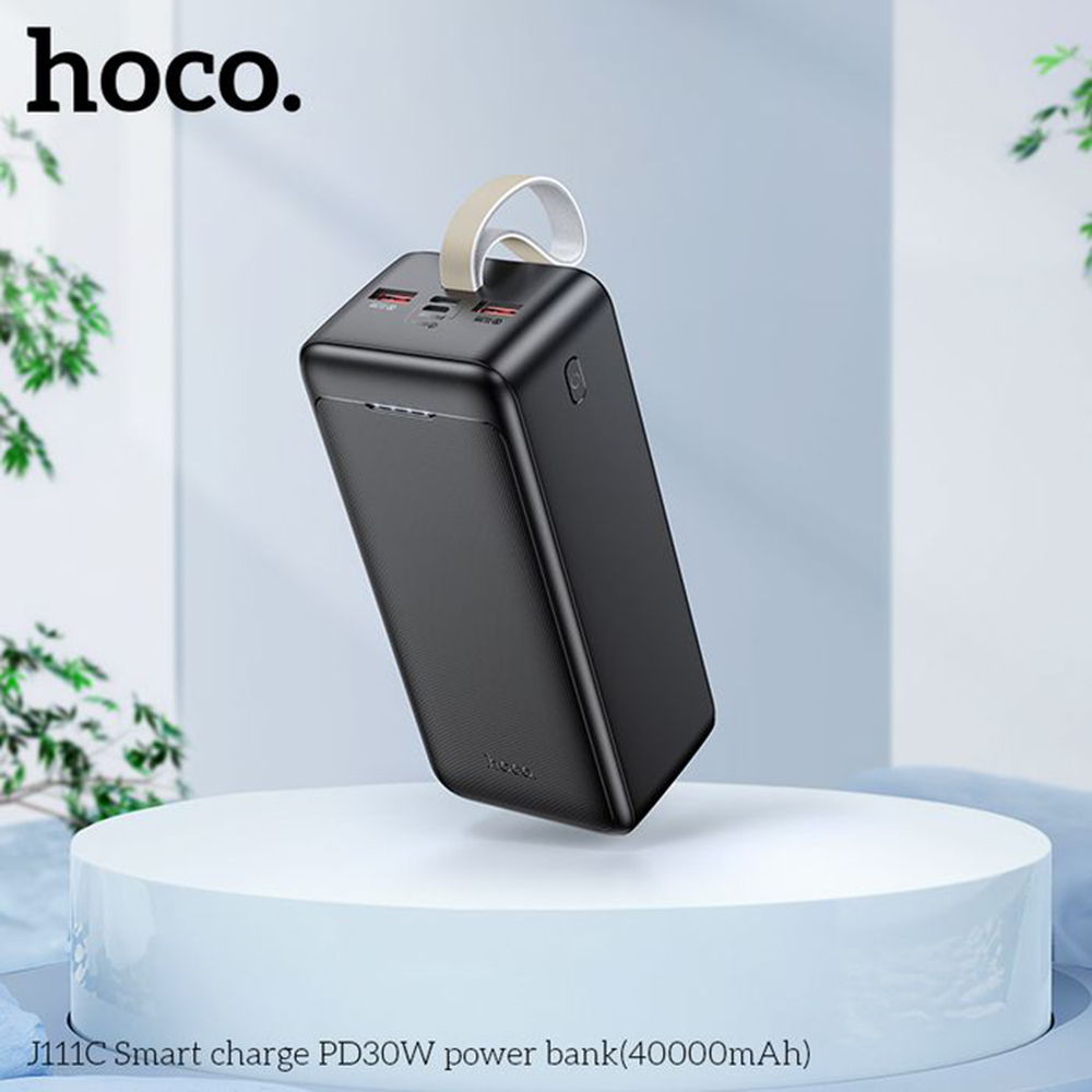Hoco J111C Power Bank 40000mAh 30W με 2 Θύρες USB-A και Θύρα USB-C ...