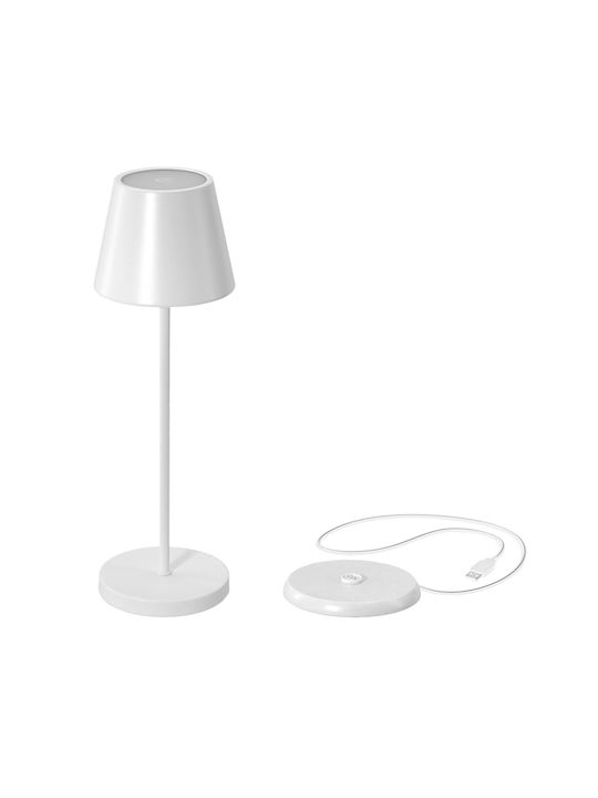 Sonora Μεταλλικό Πορτατίφ LED με Λευκό Καπέλο και Βάση 230-0103 ...