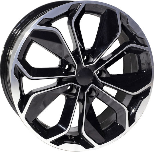 Ζάντες Αλουμινίου Αυτοκινήτου 15"x6.5" ET35 Black Face Machined ...