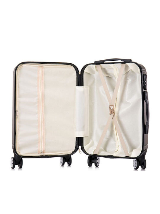 Quasar Smart Βαλίτσα Ταξιδίου Καμπίνας Σκληρή Black με 4 Ρόδες Ύψους ...