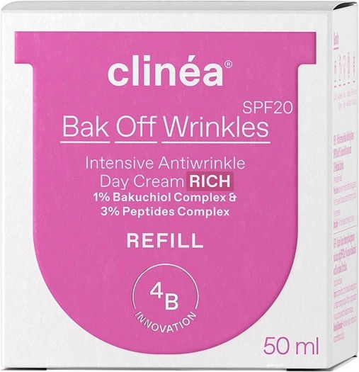Clinea Bak Off Wrinkles Rich Refill Αντιγηραντική Κρέμα Προσώπου Ημέρας ...