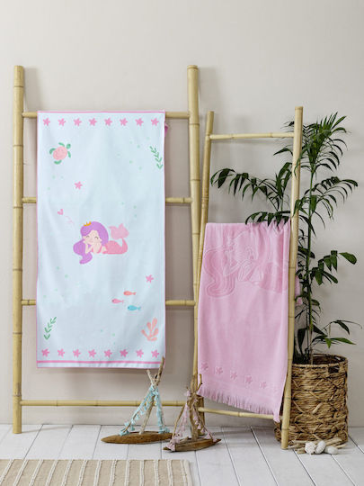 Nima Kids Πετσέτα Θαλάσσης 70x140 Nerida Jacquard Ροζ | Skroutz.gr