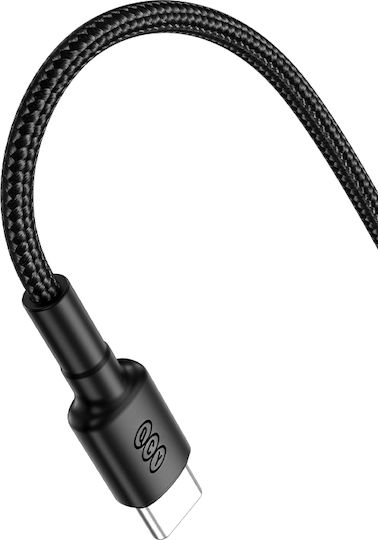 QCY Braided USB 2.0 Cable USB-C male - USB-A 60W Μαύρο 1.2m | Skroutz.gr